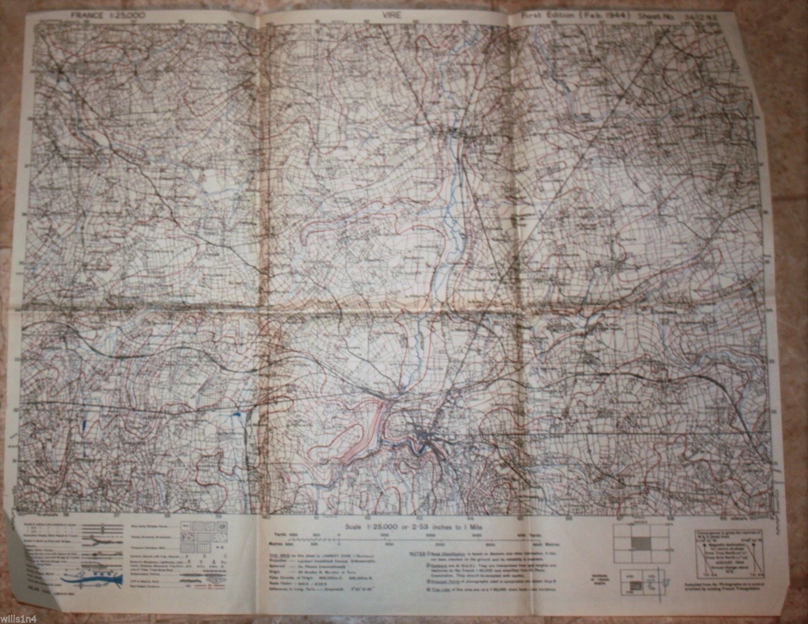 Map of Vire France 1944 – The Citizen Soldiers Education Foundation